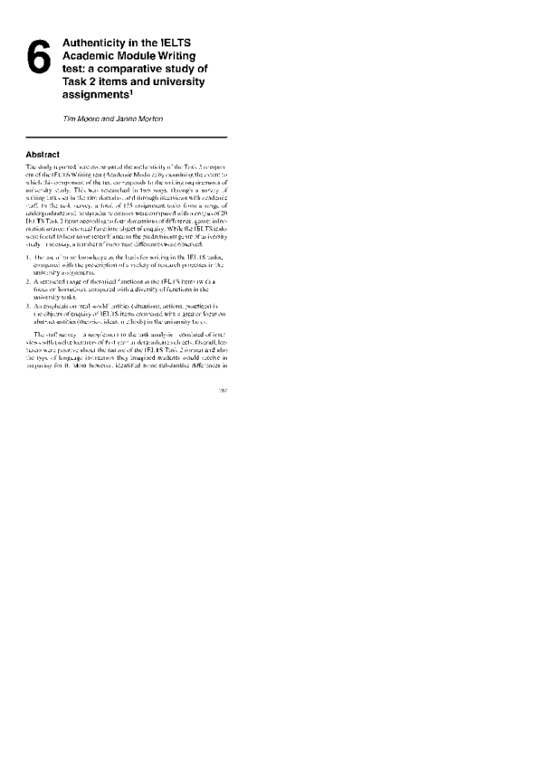 (PDF) Authenticity in the IELTS Academic Module Writing Test: a ...