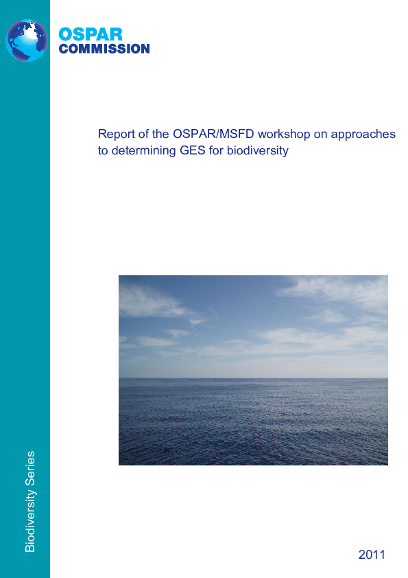 (PDF) OSPAR MSFD Draft Advice Manual on Biodiversity. Approaches to ...