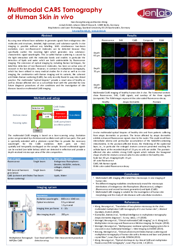 (PDF) Multimodal CARS Tomography of Human Skin in vivo