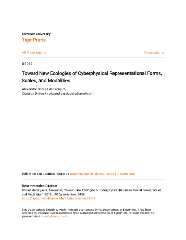(PDF) Toward New Ecologies of Cyberphysical Representational Forms ...