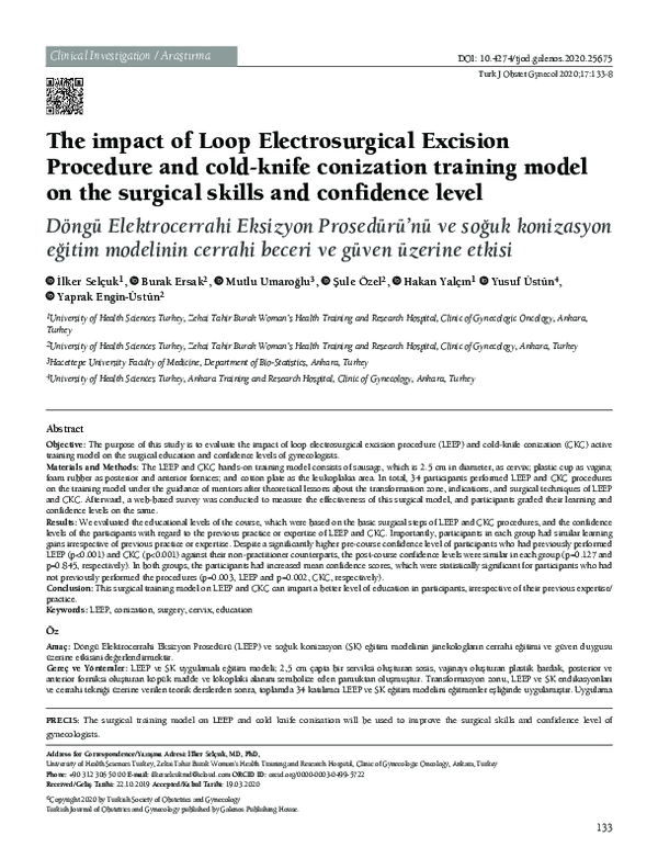 (PDF) The impact of Loop Electrosurgical Excision Procedure and cold ...