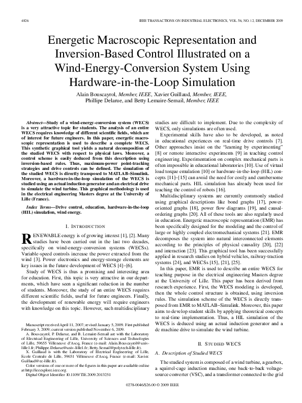 (PDF) Energetic Macroscopic Representation and Inversion-Based Control ...