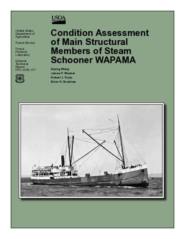 (PDF) Condition assessment of main structural members of steam schooner ...