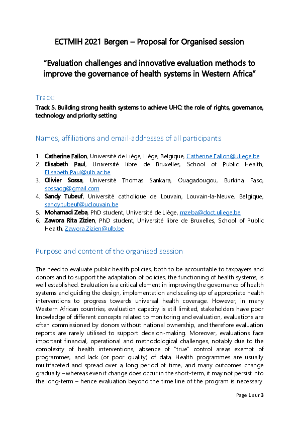 (PDF) Evaluation challenges and innovative evaluation methods to ...