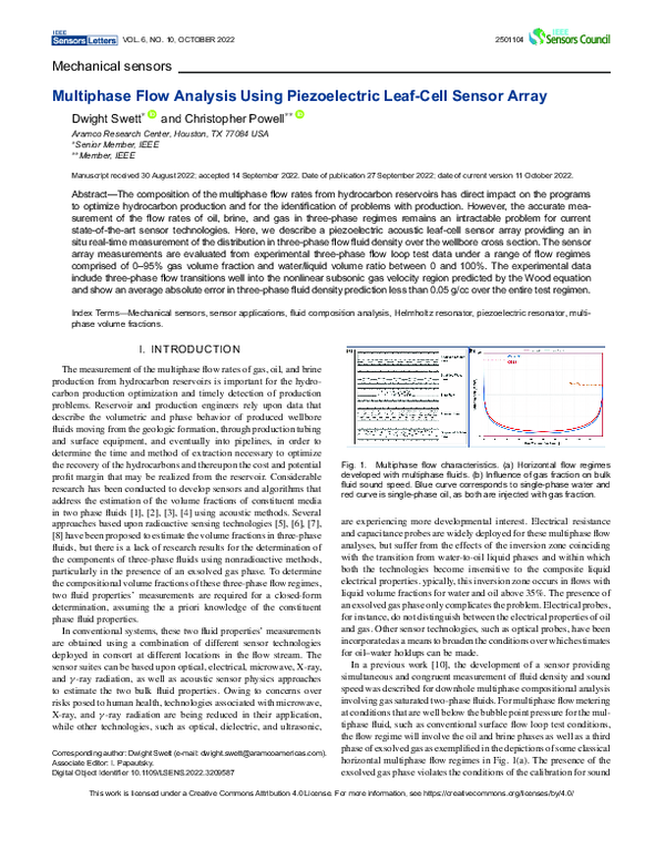Pdf Multiphase Flow Analysis Using Piezoelectric Leaf Cell Sensor Array