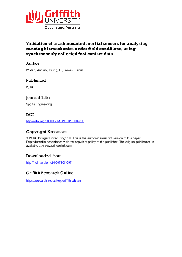 (PDF) Sports Engineering