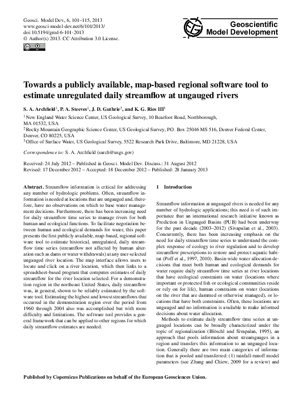Pdf Towards A Publicly Available Map Based Regional Software Tool To
