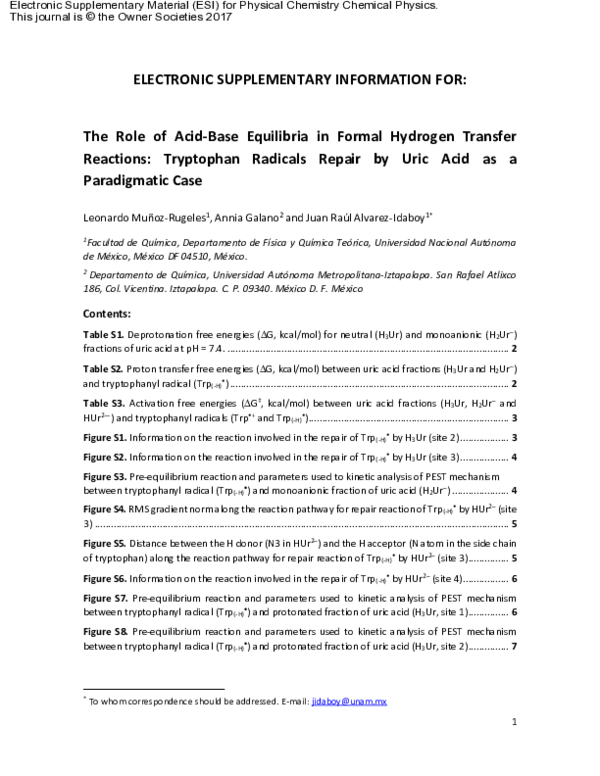 (PDF) The role of acid–base equilibria in formal hydrogen transfer ...