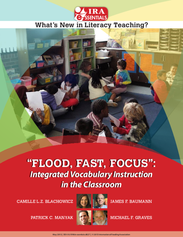 (PDF) FLOOD, FAST, FOCUS": Integrated Vocabulary Instruction in the ...