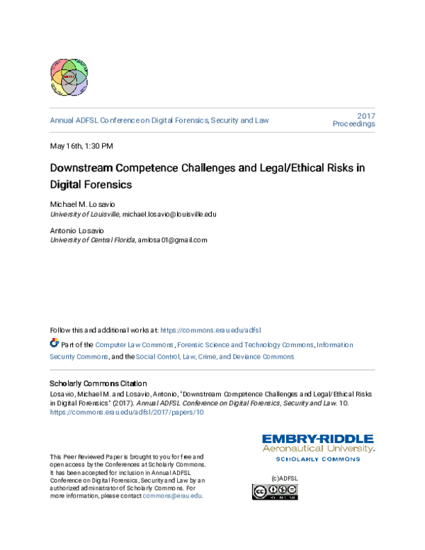(PDF) Downstream Competence Challenges and Legal/Ethical Risks in ...