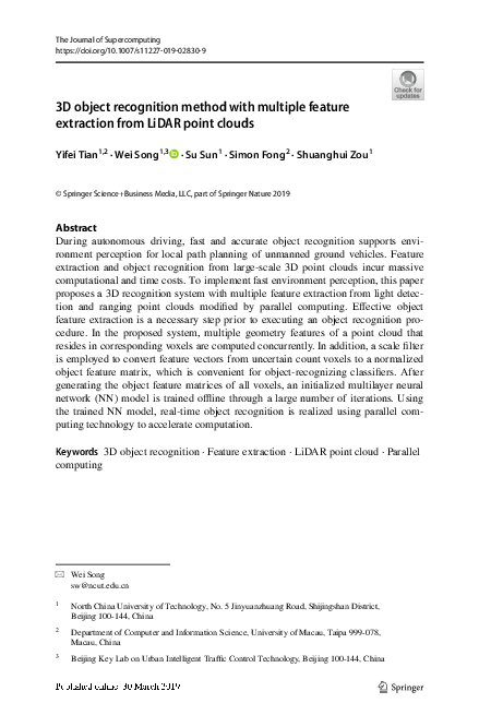 (PDF) 3D object recognition method with multiple feature extraction ...