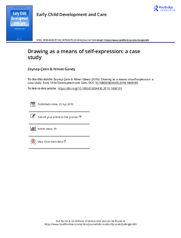 (PDF) Drawing as a means of self-expression: a case study