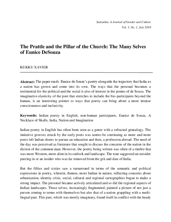 (PDF) The Prattle and the Pillar of the Church: The Many Selves of ...
