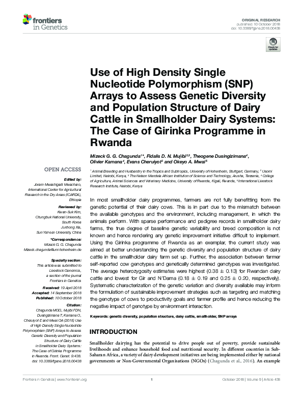 (PDF) Use of High Density Single Nucleotide Polymorphism (SNP) Arrays ...