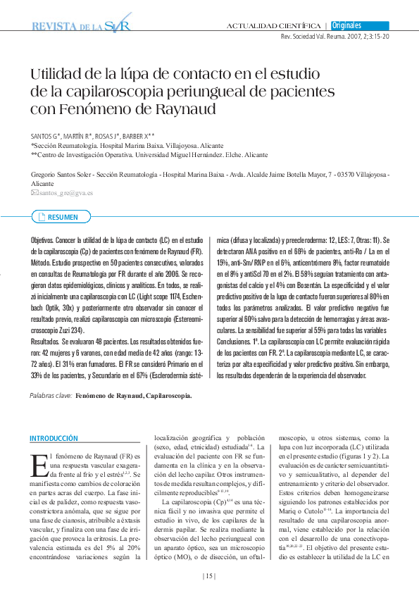 (PDF) Utilidad de la lúpa de contacto en el estudio de la ...