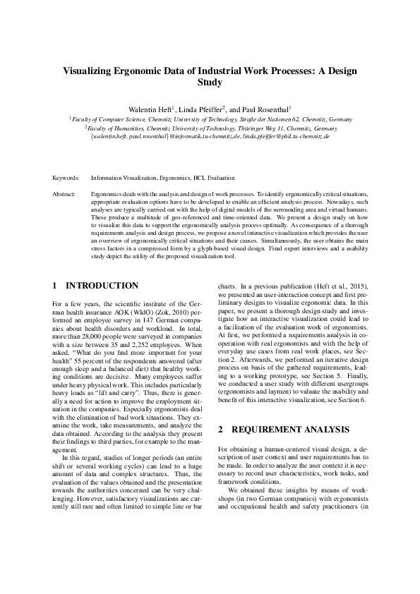 (PDF) Visualizing Ergonomic Data of Industrial Work Processes: A Design ...