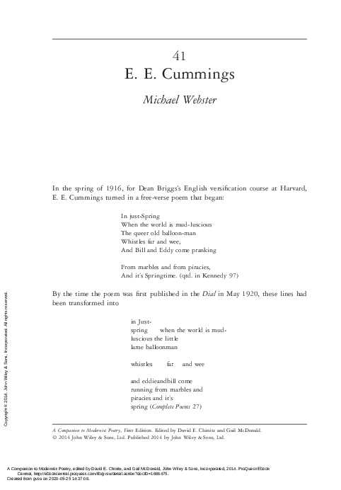 (PDF) E. E. Cummings
