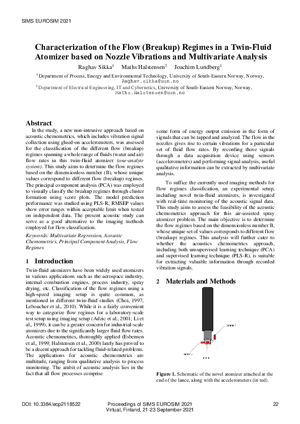 Pdf Characterization Of The Flow Breakup Regimes In A Twin Fluid Atomizer Based On Nozzle
