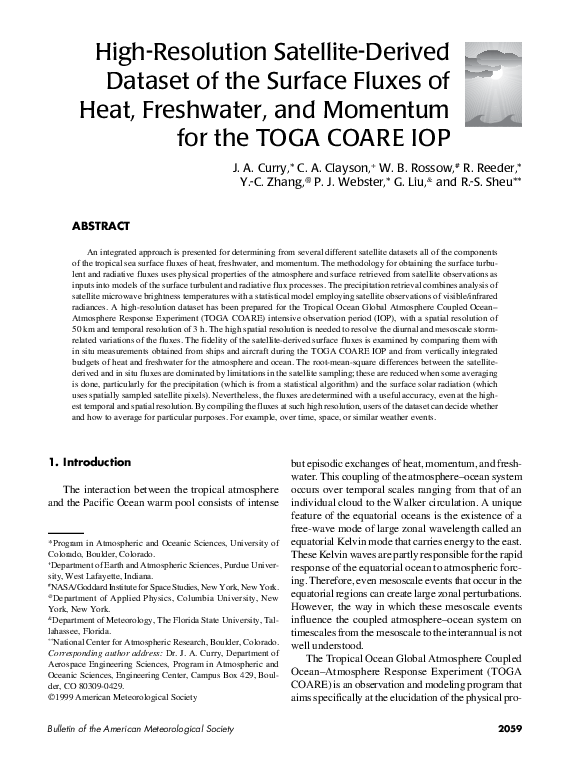 (PDF) High-Resolution Satellite-Derived Dataset of the Surface Fluxes ...