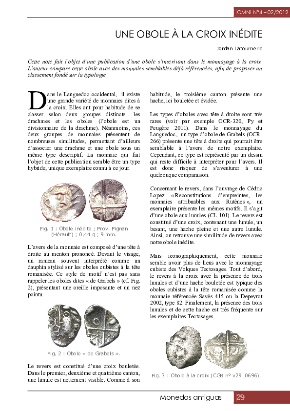 (PDF) Une obole à la croix inédite