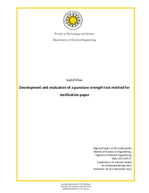 (PDF) Development and evaluation of a puncture strength test method for ...