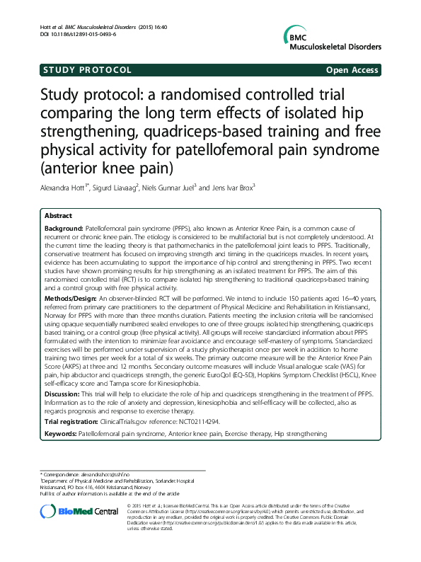 (PDF) Study protocol: a randomised controlled trial comparing the long ...