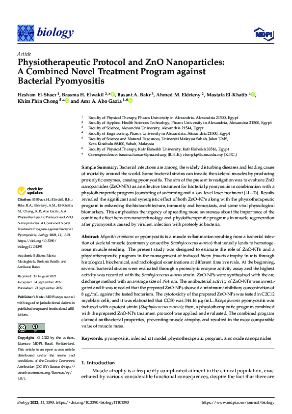 (PDF) Physiotherapeutic Protocol and ZnO Nanoparticles: A Combined ...