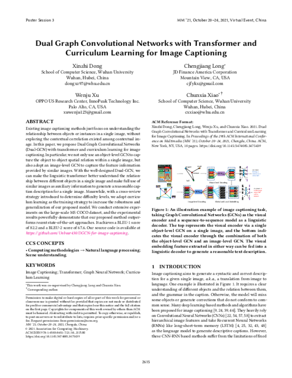 (PDF) Dual Graph Convolutional Networks with Transformer and Curriculum Learning for Image ...