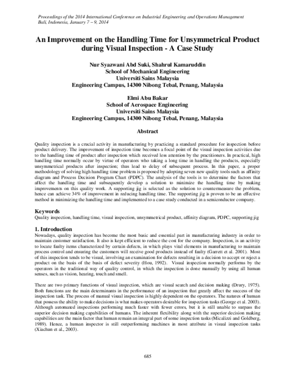 (PDF) An Improvement on the Handling Time for Unsymmetrical Product ...