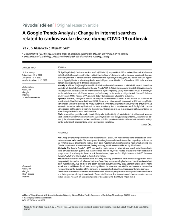 (PDF) A Google Trends Analysis: Change in internet searches related to ...
