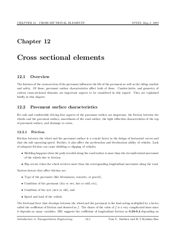 (PDF) Cross sectional elements