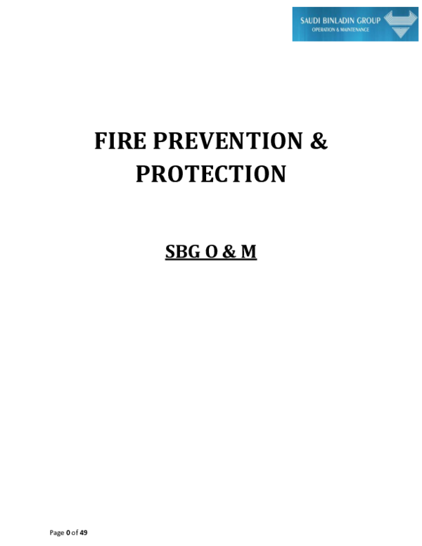 (PDF) Fire Prevention and Protection