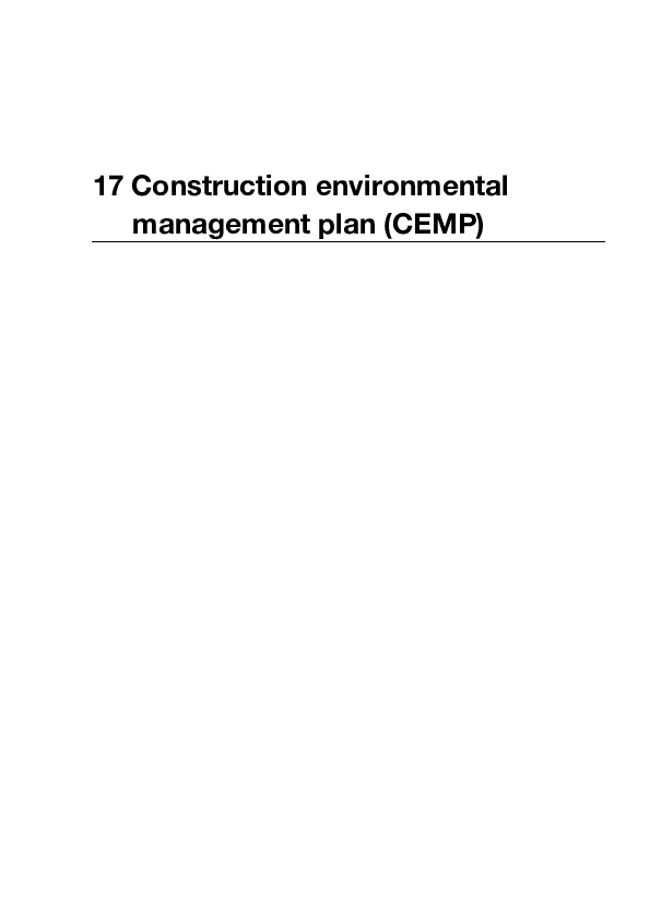 (PDF) Construction Environmental Management Plan