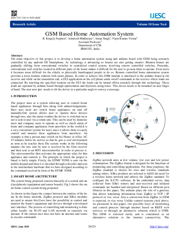 (PDF) GSM Based Home Automation System | Kingsly Stephen - Academia.edu