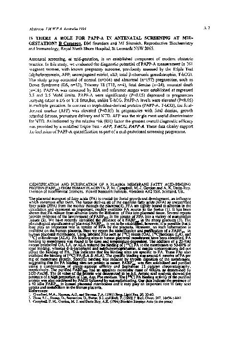 (PDF) PAPP-A's Role in Mid-Gestation Screening