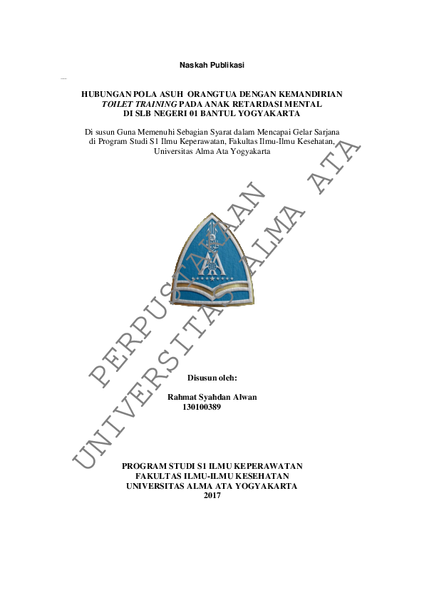 (PDF) Hubungan Pola Asuh Orangtua Dengan Kemandirian Toilet Training ...