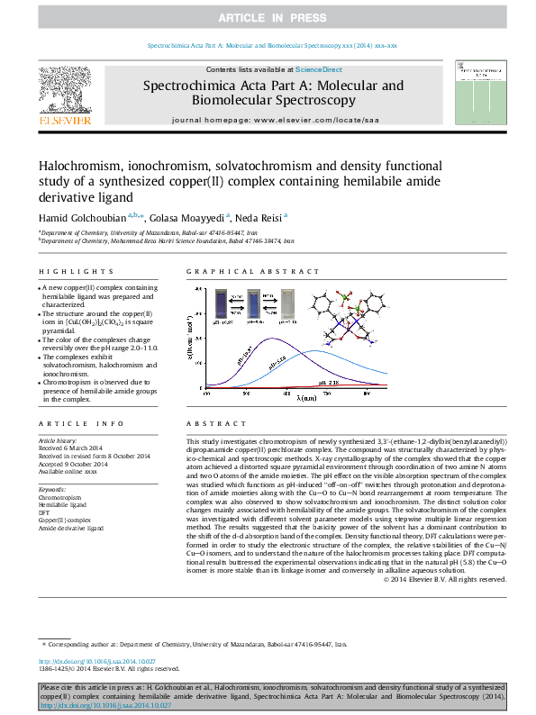 (PDF) Halochromism, ionochromism, solvatochromism and density ...