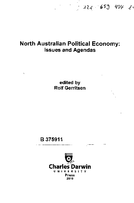 (PDF) North Australian Political Economy Issues and Agendas
