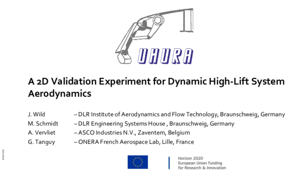 (PDF) A 2D Validation Experiment for Dynamic High-Lift System Aerodynamics
