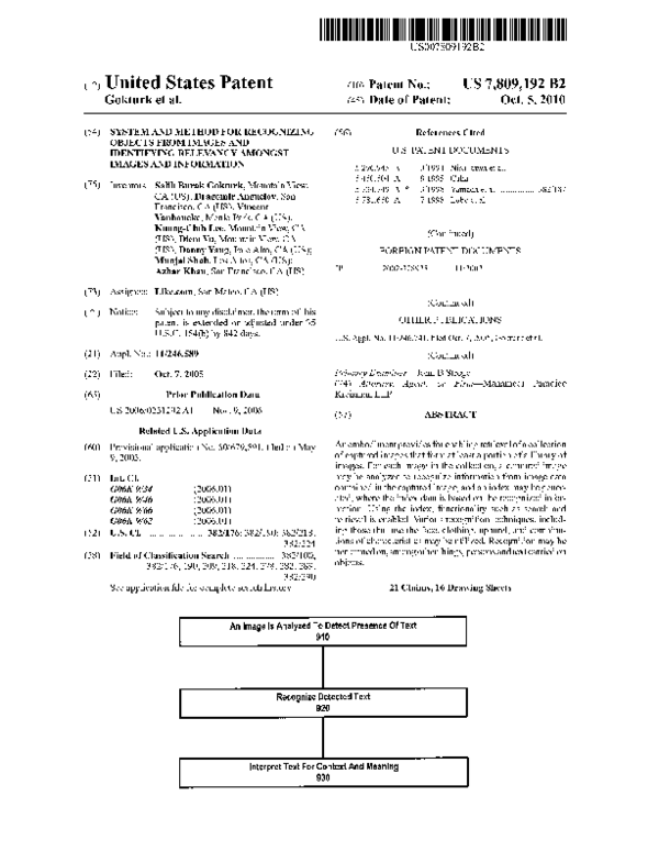 Pdf System And Method For Recognizing Objects From Images And Identifying Relevancy Amongst