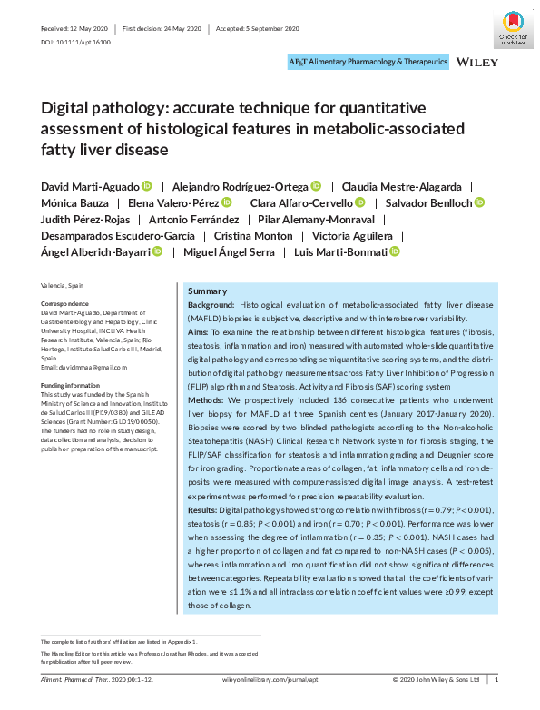 (PDF) Digital pathology: accurate technique for quantitative assessment ...