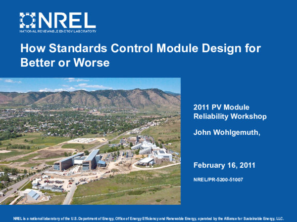 (PDF) How Standards Control Module Design for Better or Worse