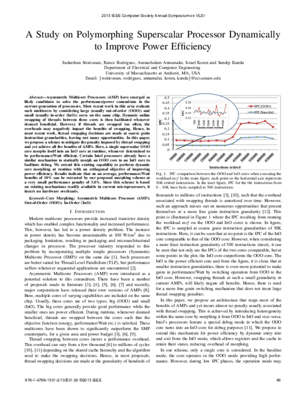 (PDF) A study on polymorphing superscalar processor dynamically to improve power efficiency