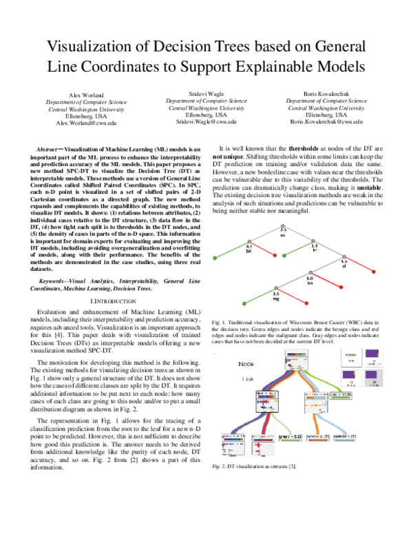 Pdf Visualization Of Decision Trees Based On General Line Coordinates