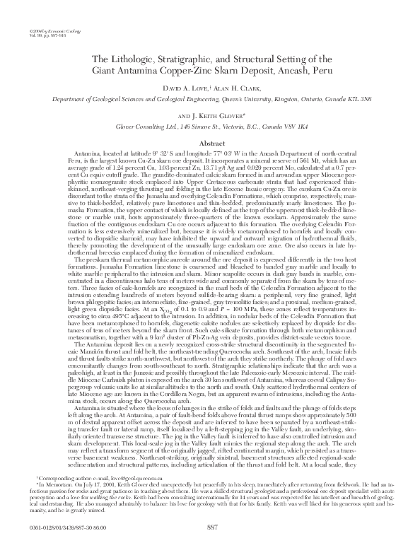 (PDF) The Lithologic, Stratigraphic, and Structural Setting of the ...