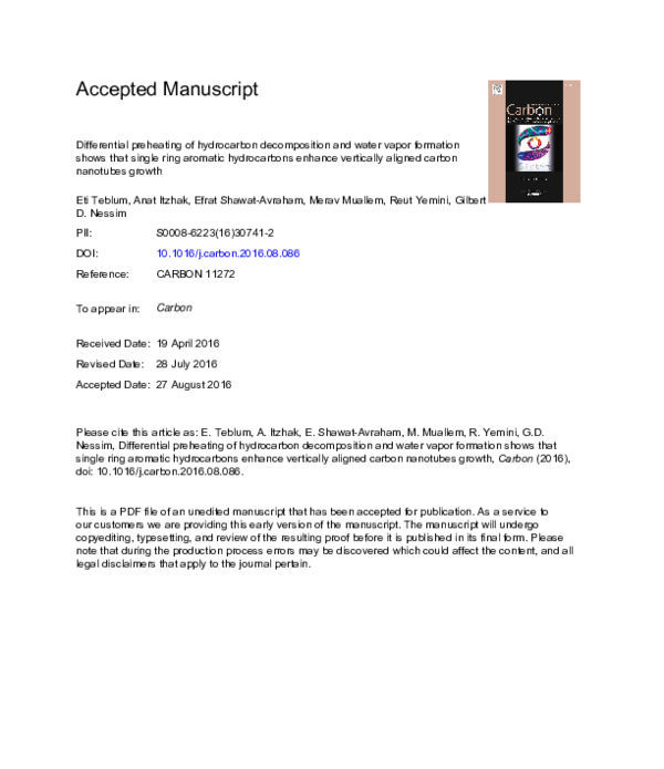(PDF) Differential preheating of hydrocarbon decomposition and water ...