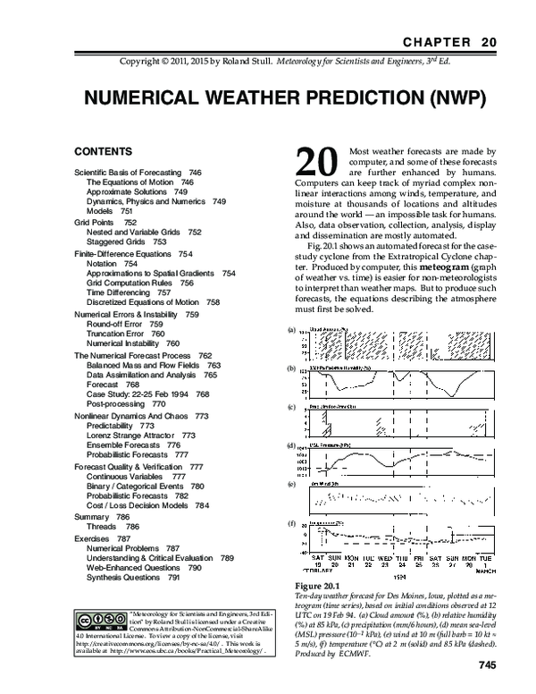 (PDF) NumeriCal Weather prediCtioN (NWp)