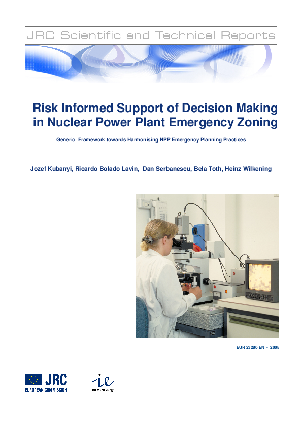 (PDF) Risk Informed Support of Decision Making in Nuclear Power Plant ...