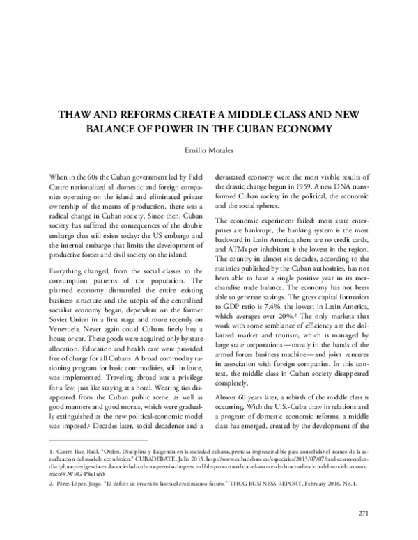 (PDF) Thaw And Reforms Create A Middle Class And New Balance Of Power ...