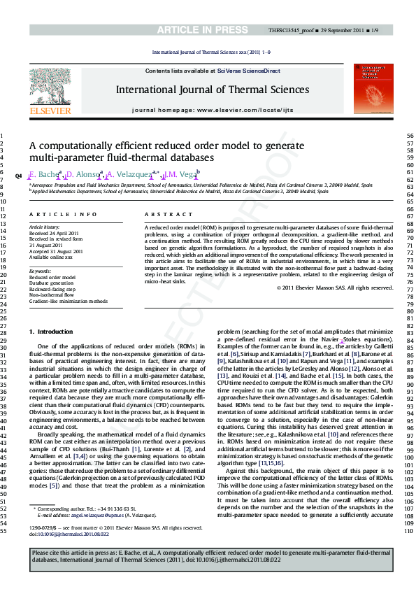 (PDF) A computationally efficient reduced order model to generate multi-parameter fluid-thermal ...